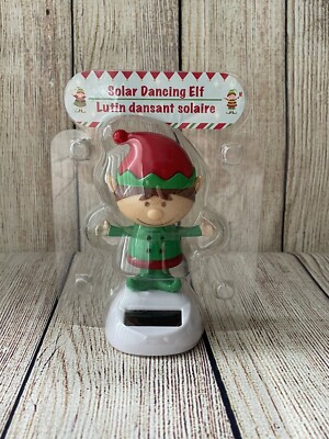 Solar Dancing Elf - Solar Powered Bobble Head Decoration - Christmas | eBay
