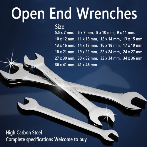 Ultra-Thin Open End Wrenches Double Head Spanner Wrench Spanners 5.5mm ...