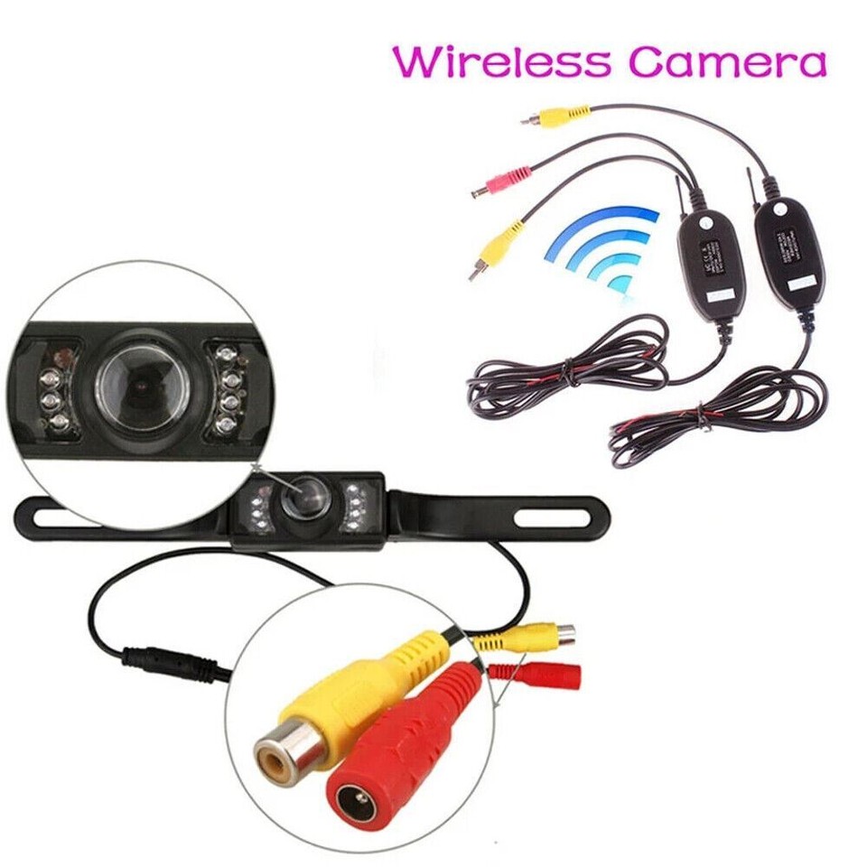 Backup Camera Wireless Car Rear View HD Parking System Night Vision + 5 ...