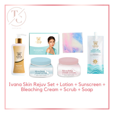 Ivana Skin Rejuv Set + Lotion + Sunscreen + Bleaching Cream + Scrub ...