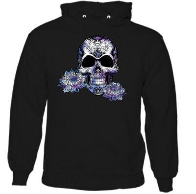 DOTD Sugar Skull Mens Day of the Dead Hoodie Mexico Holiday Biker ...