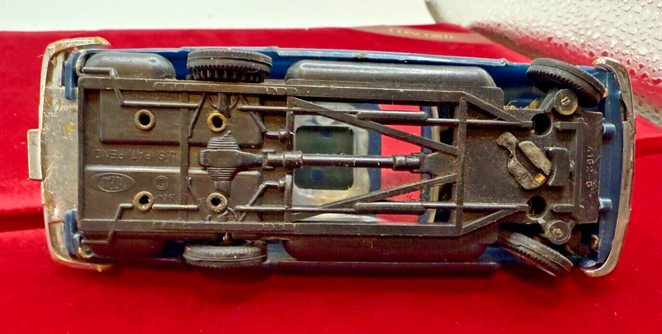 VINTAGE SLOT CAR MOTORIFIC BLUE 2 DOOR THUNDERBIRD BY IDEAL 1960'S MUST ...