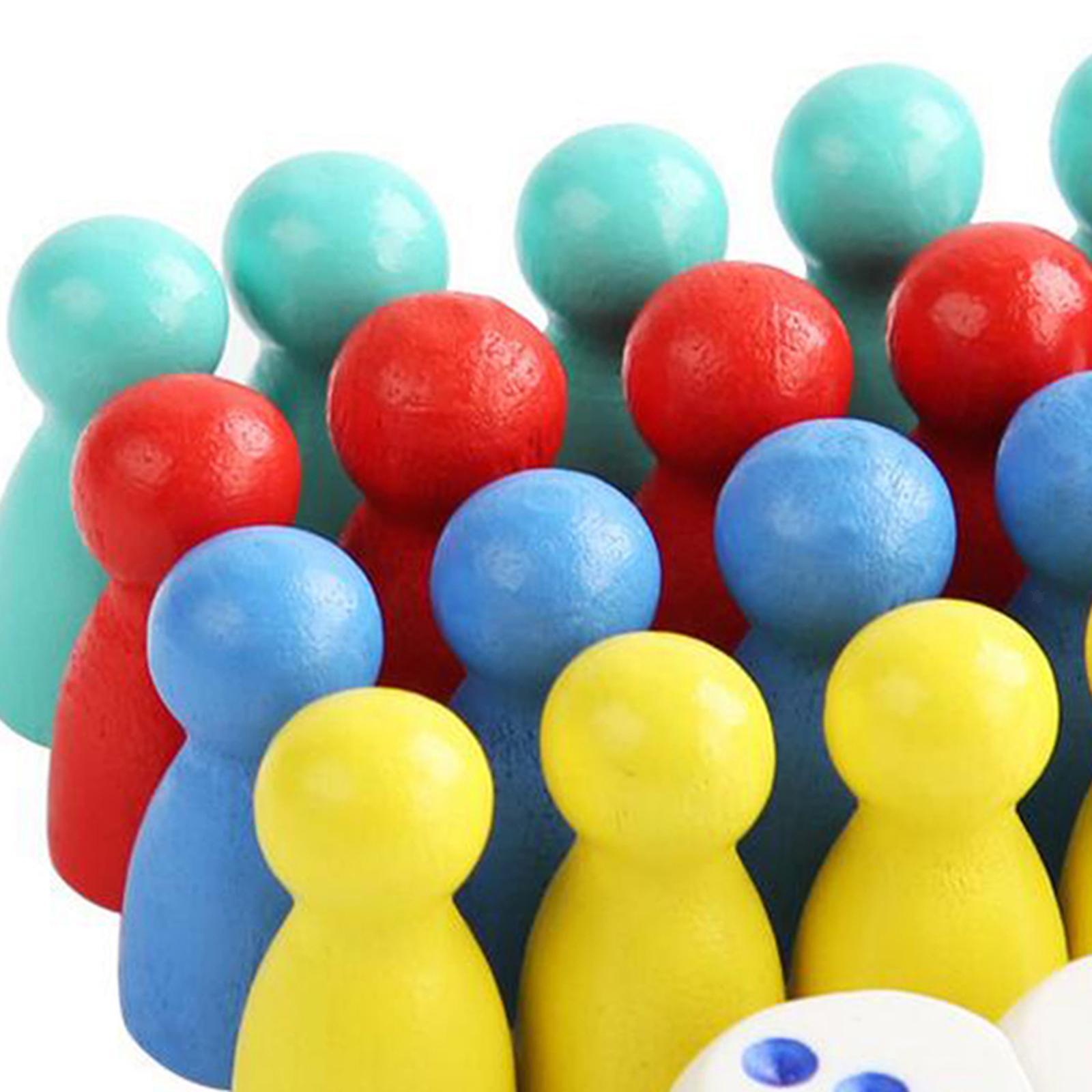 Multicolor Pawns Wooden Pawns for Tabletop Markers Accessories Table | eBay