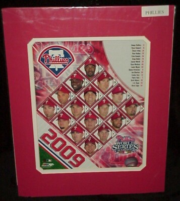 Phillies 2009 World Series Champions Matted Photo 11 x 14 Ready to ...