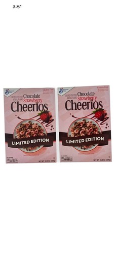 Chocolate Strawberry Cheerios Cereal Limited Edition 10.9oz Sealed Lot ...