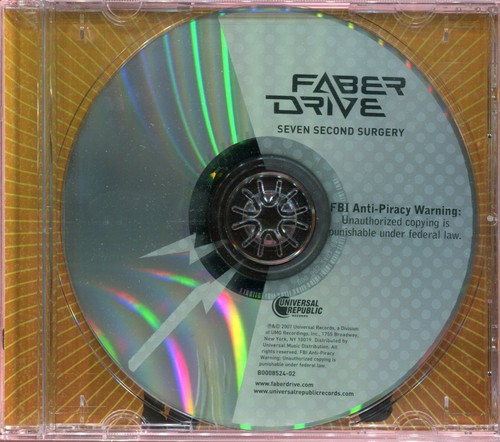Faber Drive - Seven Second Surgery (Music CD, 2007) | eBay