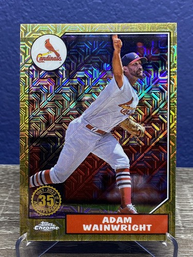 ADAM WAINWRIGHT 2022 TOPPS CHROME GOLD MOJO REFRACTOR BASE SILVER PACK ...