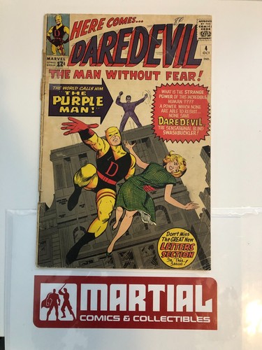1st Killgrave Purple Man in Daredevil #4 comic | eBay