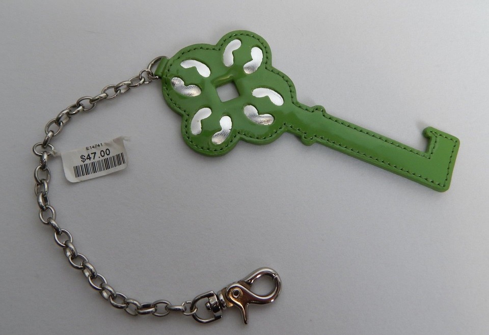 Genuine Brighton Estate Key Fob Magnetic Handbag Charm BLACK GREEN OR ...