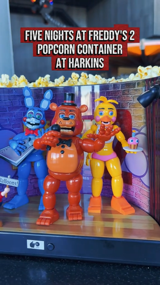 FNAF Movie 2025 Characters On Stage Popcorn Bucket Regal Exclusive | eBay