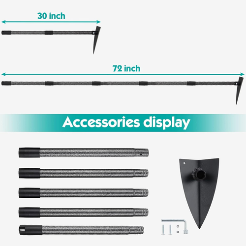 Hoe Garden Tool,Triangle Gardening Hoe with Sharp Blade for Digging ...