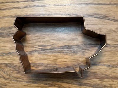 State of Iowa Copper Cookie Cutter | eBay