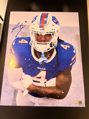 James Cook Buffalo Bills Autographed Signed 11x14 Photo w/ COA | eBay