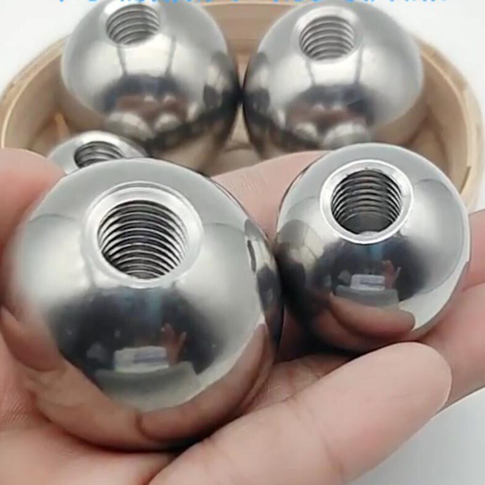 304 Steel Balls M5 M6 Threaded Steel Ball 8/9/10/11/12/12.7/14/15/17/18 ...