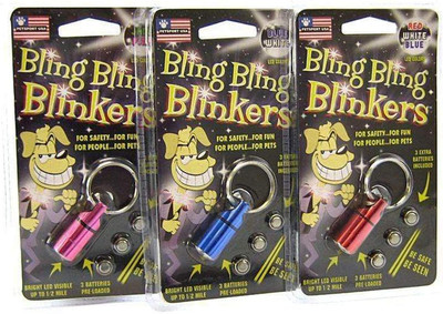 Bling Bling Blinker Dog Safety Light | Clip on LED Dog Collar Light ...