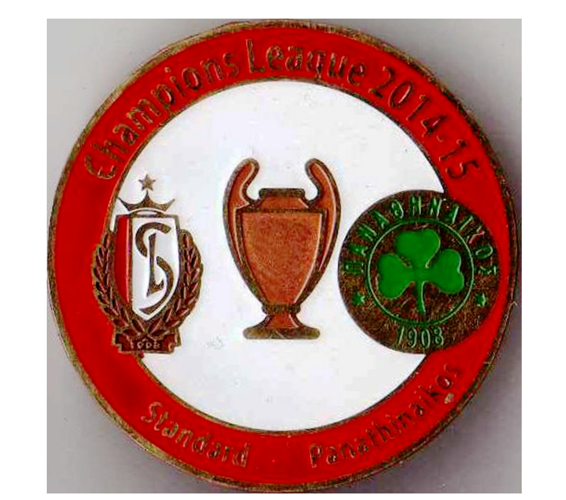 football soccer pin badge Panathinaikos Greece - Standard Belgium 2014 ...