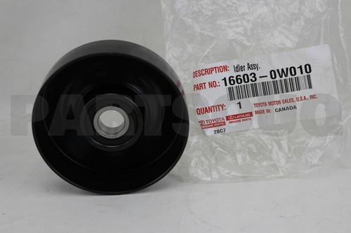166030W010 Genuine Toyota PULLEY SUB-ASSY, IDLER, NO.1 16603-0W010 | eBay