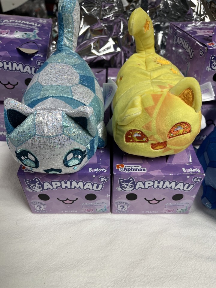 Aphmau MeeMeows Complete Set Of 8 Plush Cat Litter 4 Collection New ...