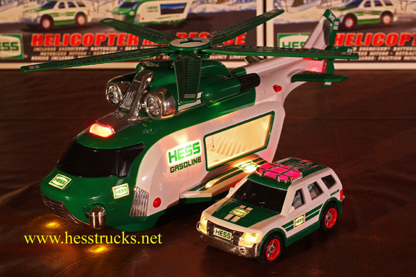2009 Hess Race Car + 2012 Hess Helicopter Truck __ 100% Mint-in-Box ...