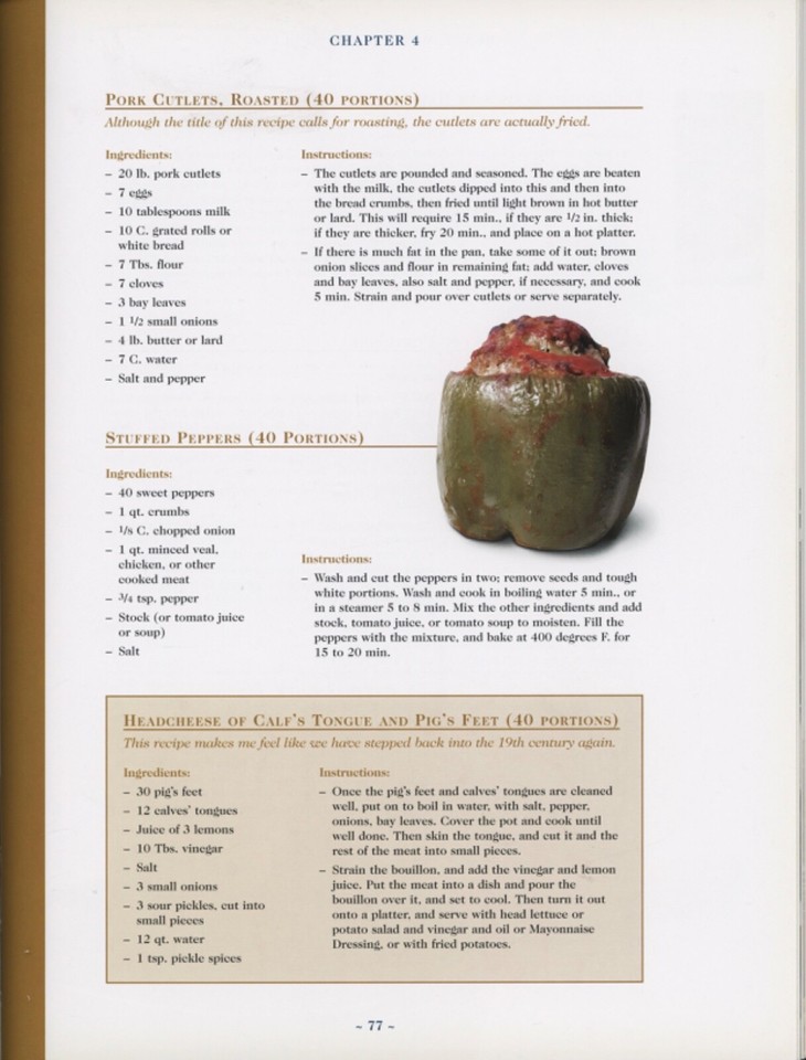 NAVY Historical Cookbook Military Food History BEEF STEW Quantity ...