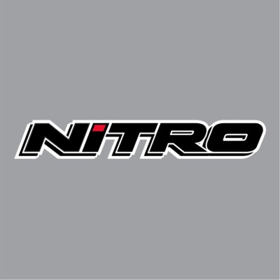 700-243 Nitro Lettering Carpet Graphic Decal Sticker for Fishing Bass ...