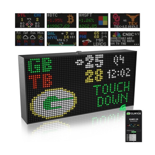 Glance LED Ticker - Customizable LED Display Sports Ticker, LED Display ...