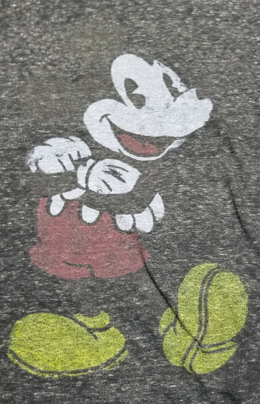 Disney Store XL Mickey Mouse Crossed Arms Faded Mater… - Gem