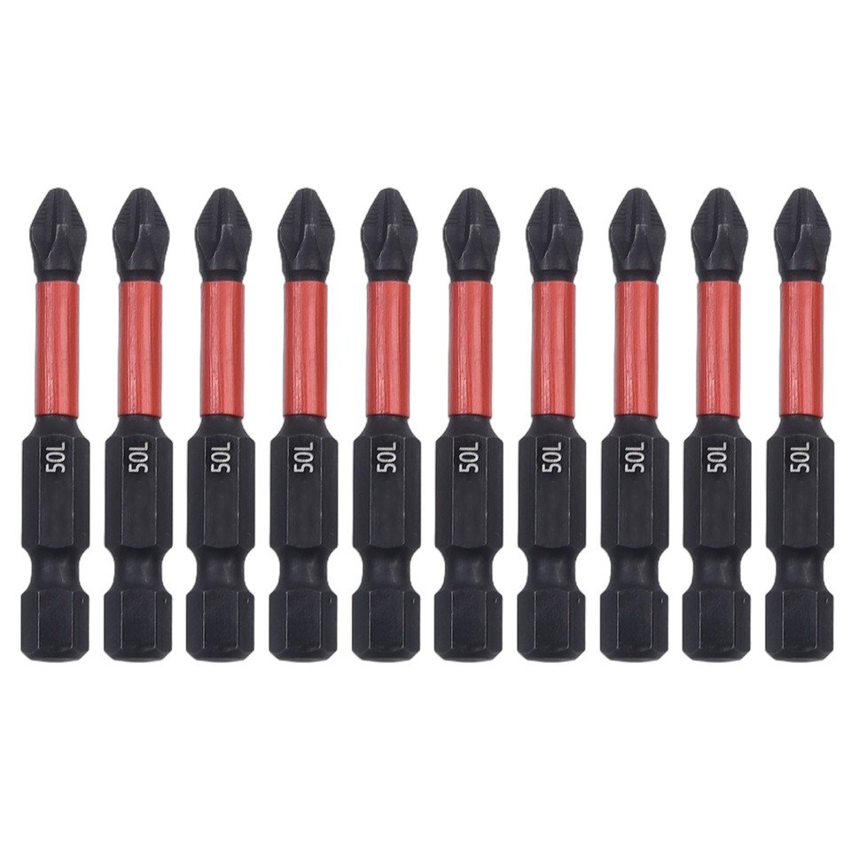 PH2 Magnetic Anti Slip Screwdriver Bit Set 10 Pack for Tight Grip on ...