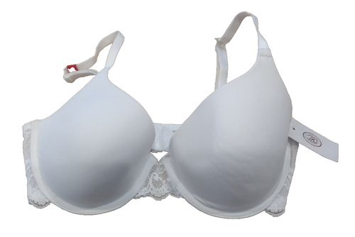 NWT SO AUTHENTIC AMERICAN HERITAGE INTIMATES WHITE UNDERWIRE BRA 34dd ...