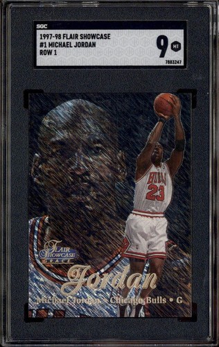 1997 Flair Showcase Row 1 #1 Michael Jordan SGC 9 | eBay
