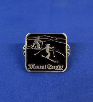 Mount Snow Vermont Ski Resort Skiing Souvenir Travel Lapel Pin Mt Snow ...