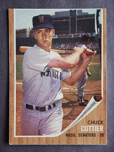 Chuck Cottier #27 Topps 1962 Baseball Card (Washington Senators) *VG | eBay