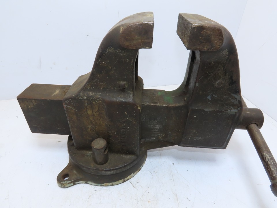 Columbian Vise & Mfg. Co. Cat No.205 Large 5" Antique Bench Vise 88lbs ...