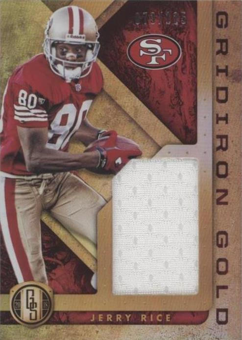 2018 Panini Gold Standard - Gridiron Gold Jerry Rice #GG-7 /125 (MEM ...