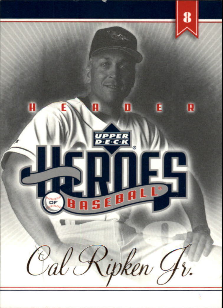 2002 Upper Deck Prospect Premieres Heroes of Baseball #HCR Cal Ripken ...