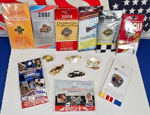 14 Pc NASCAR PIN SETS 2016-2013 Foundation MOC Rare Racing Lot Day ...