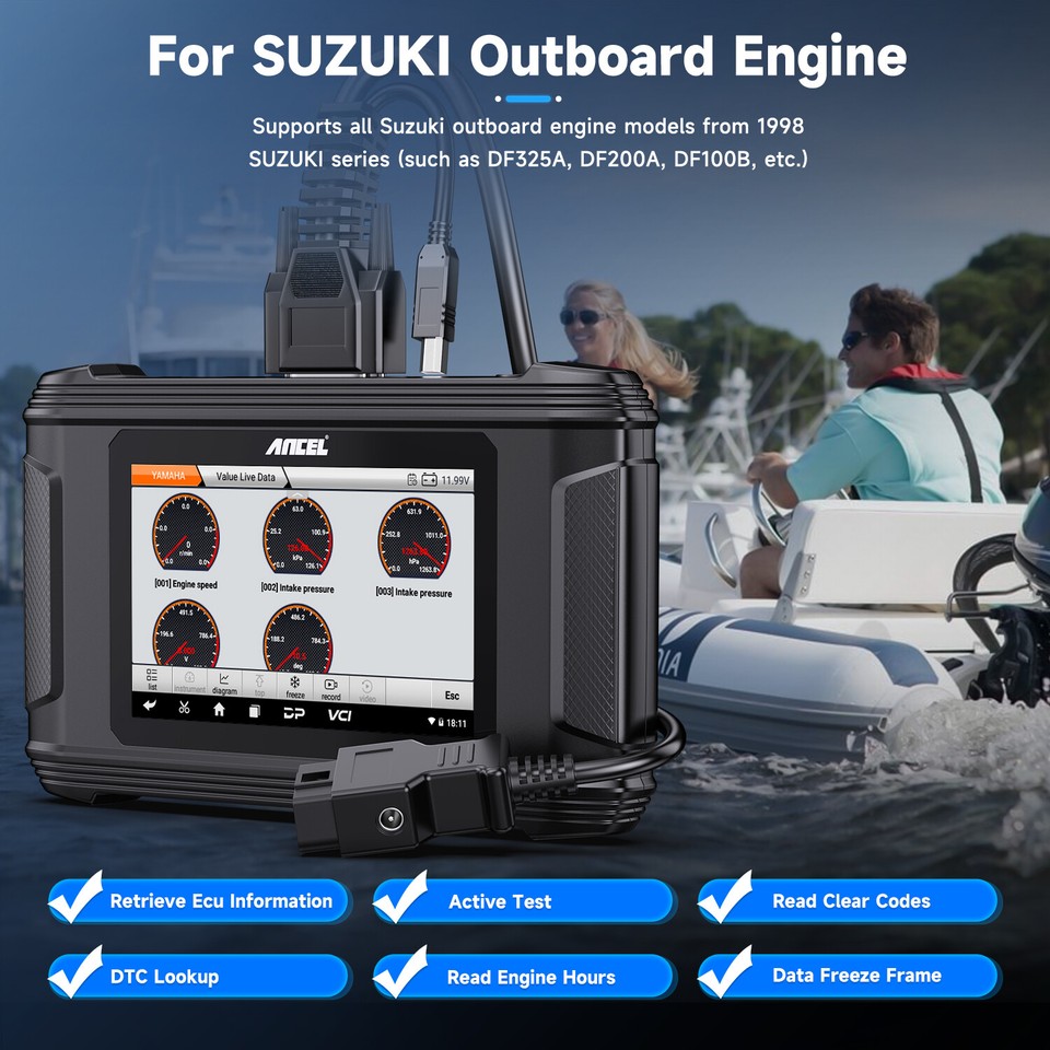 For Suzuki Outboard Engines Boat Full System Marine Diagnostic Tool ...