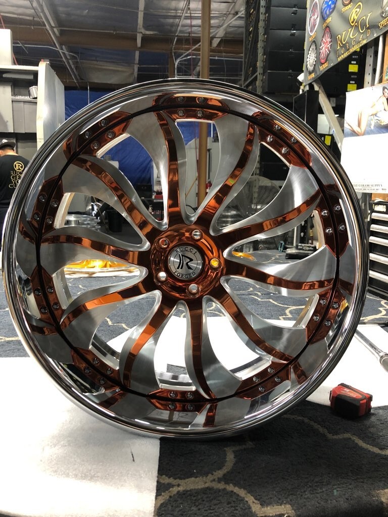 24" Rucci Chopper Wheels Customizable Chrome RIMS Staggered 24x10 ...