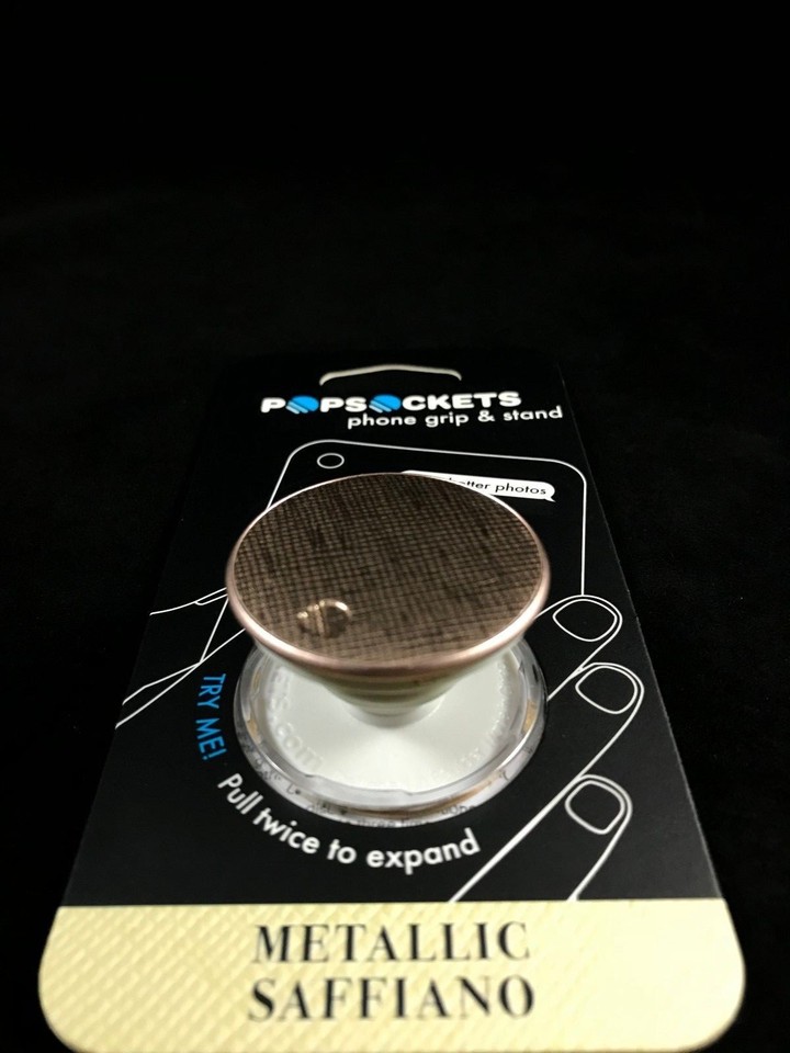 AUTHENTIC PopSockets Saffiano Rose Gold PopSocket Phone Holder Pop ...