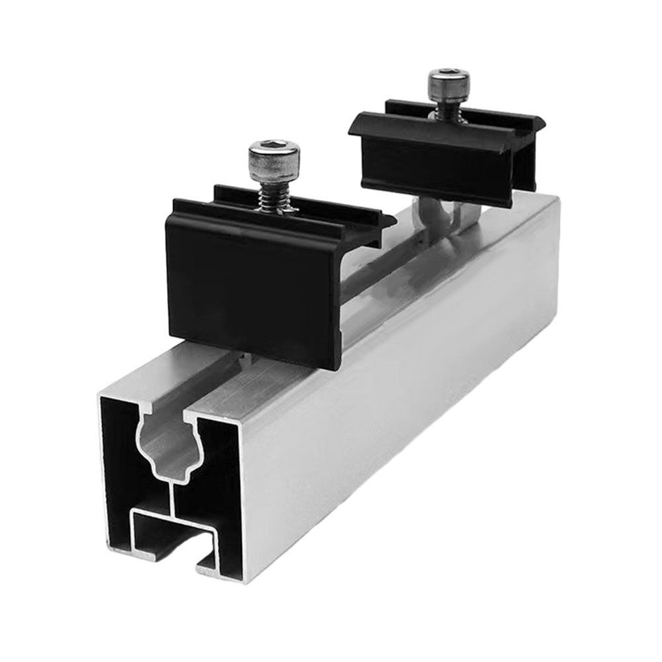 Mittlerer Clip Für Solarpanele 30-50mm 1pcs 50mm Edelstahl Schwarz ...