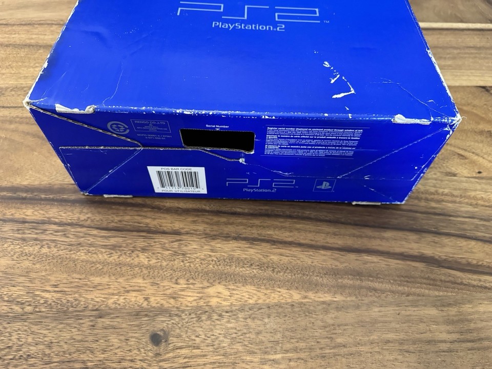 Sony PlayStation 2 SCPH-30001 Fat PS2 Empty Console Blue Box Only FREE ...
