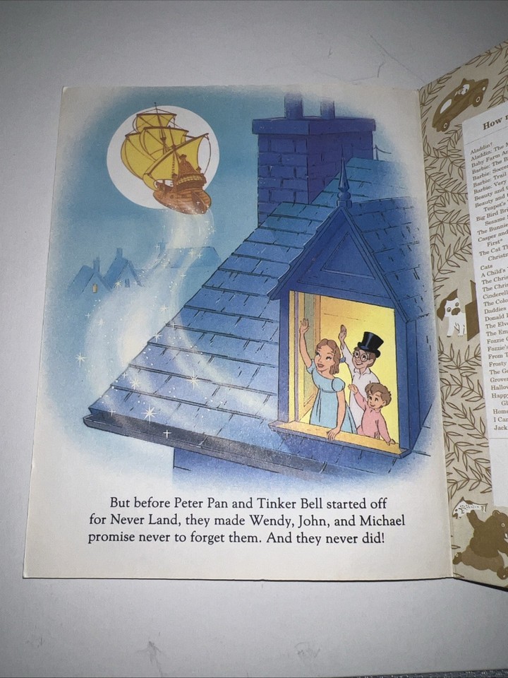 Walt Disney's Peter Pan (Disney Peter Pan) (Little Golden Book) - Very ...