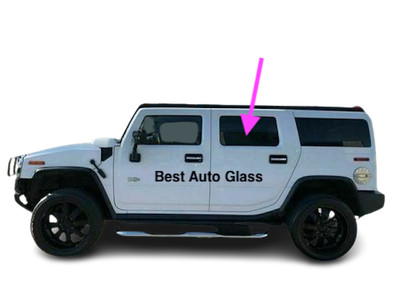 Fits 2003-2010 Hummer H2 Driver Side Rear Left Door Window Glass Dark ...