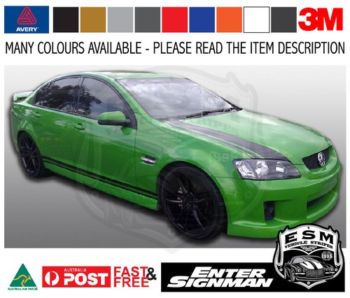 ESM GTS Style Stripe Decal Kit to fit VE Commodore Sedan Avery Wrap ...