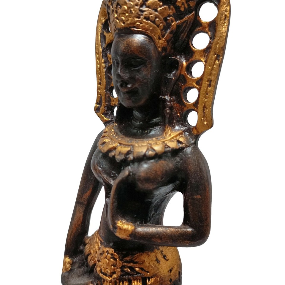 Apsara Dancing Statue Standing Resin Hand Painted Angkor Wat Khmer Home ...