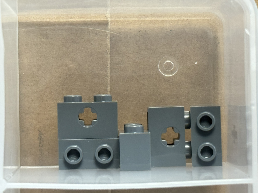 LEGO Parts - Dark Bluish Gray Technic, Brick 1 x 2 Axle Hole - No 32064 ...