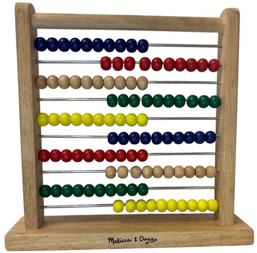 MELISSA AND DOUG Children’s Counting Wooden Abacus Math Preschool Toys ...