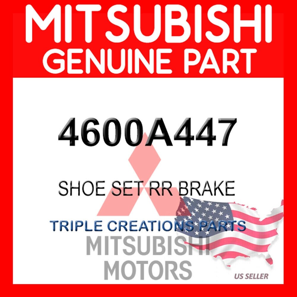 Genuine Mitsubishi 4600A447 Shoe Set Rr Brake OEM | eBay