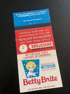 Vintage Matchbook: “Betty Brite” | eBay