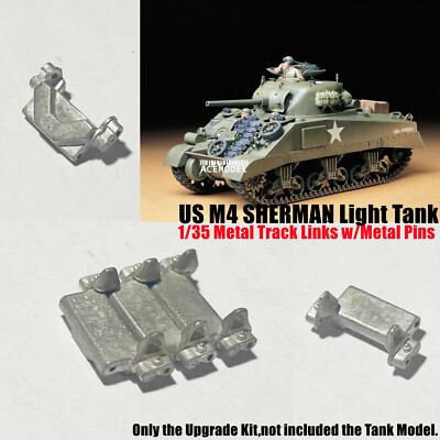 1/35 WWII Sherman M4 Tank Metal Tracks T66 Links Set Fits Tamiya/AFV ...
